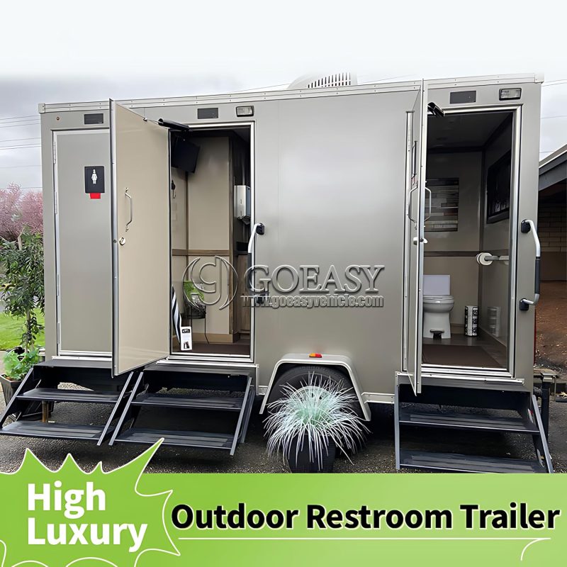 12.5FT Portable Toilet Trailer | Travel Toilet Trailer & Outdoor ...