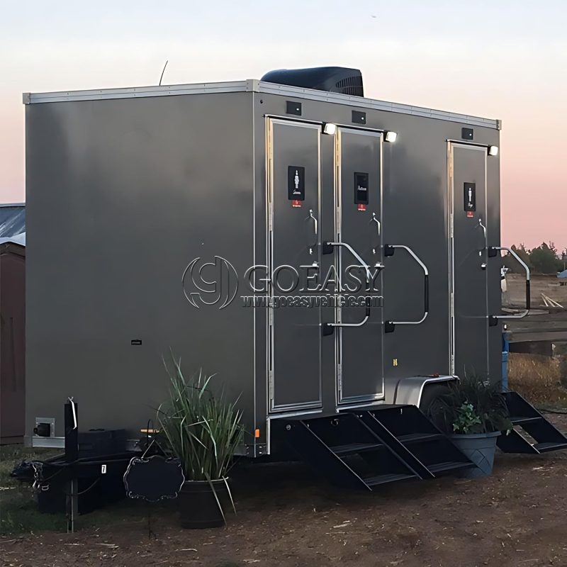 12.5FT Portable Toilet Trailer | Travel Toilet Trailer & Outdoor ...
