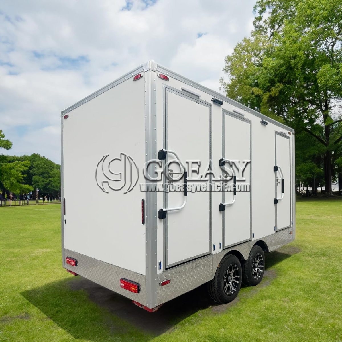 Luxury Restroom Trailer with Bathroom | Portable Toilets for Camping ...