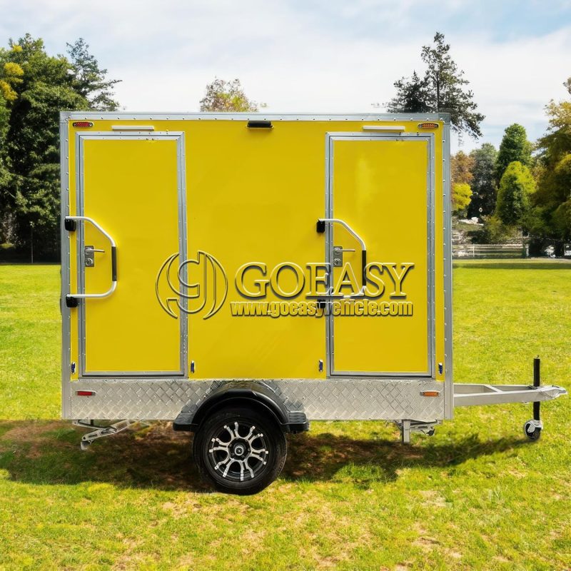 5 Station Portable Restroom Trailer | Commercial Use Bathroom ...